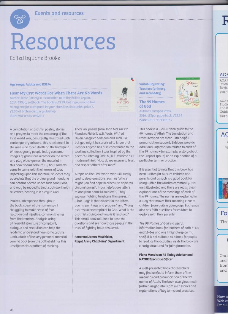 RE Today Review – Chickpea Press